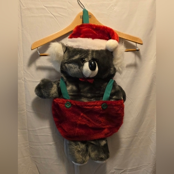 unknown. | Holiday | Vintage Koala Stocking Santa Hat Bib Overalls ...